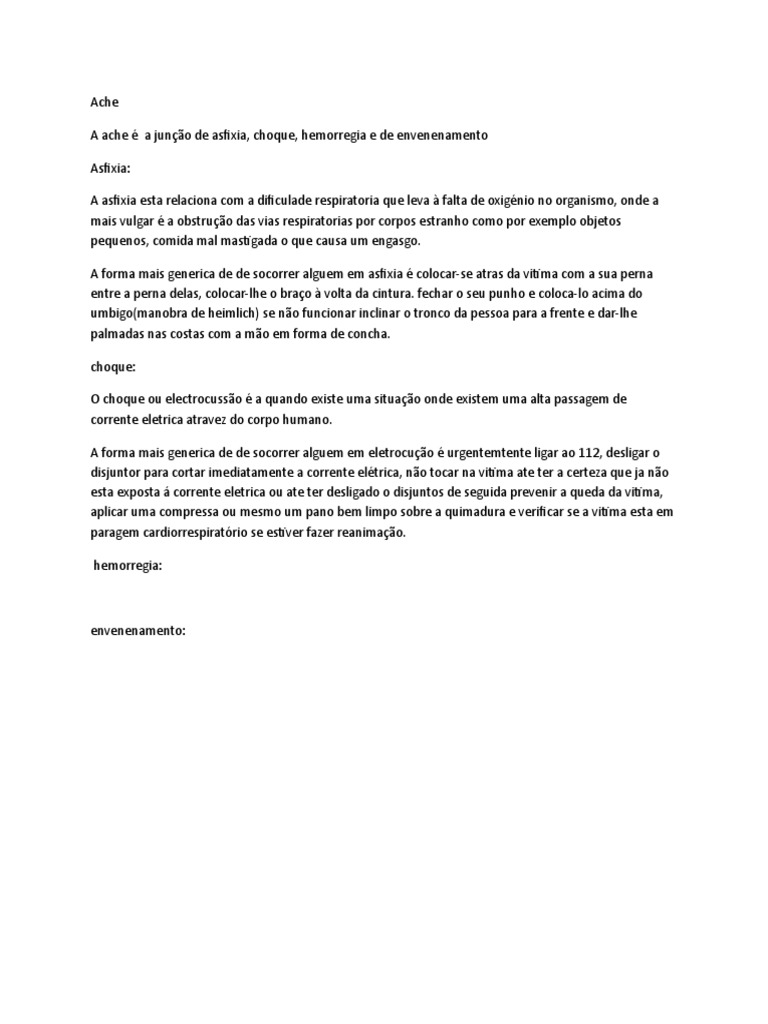 Ache PDF