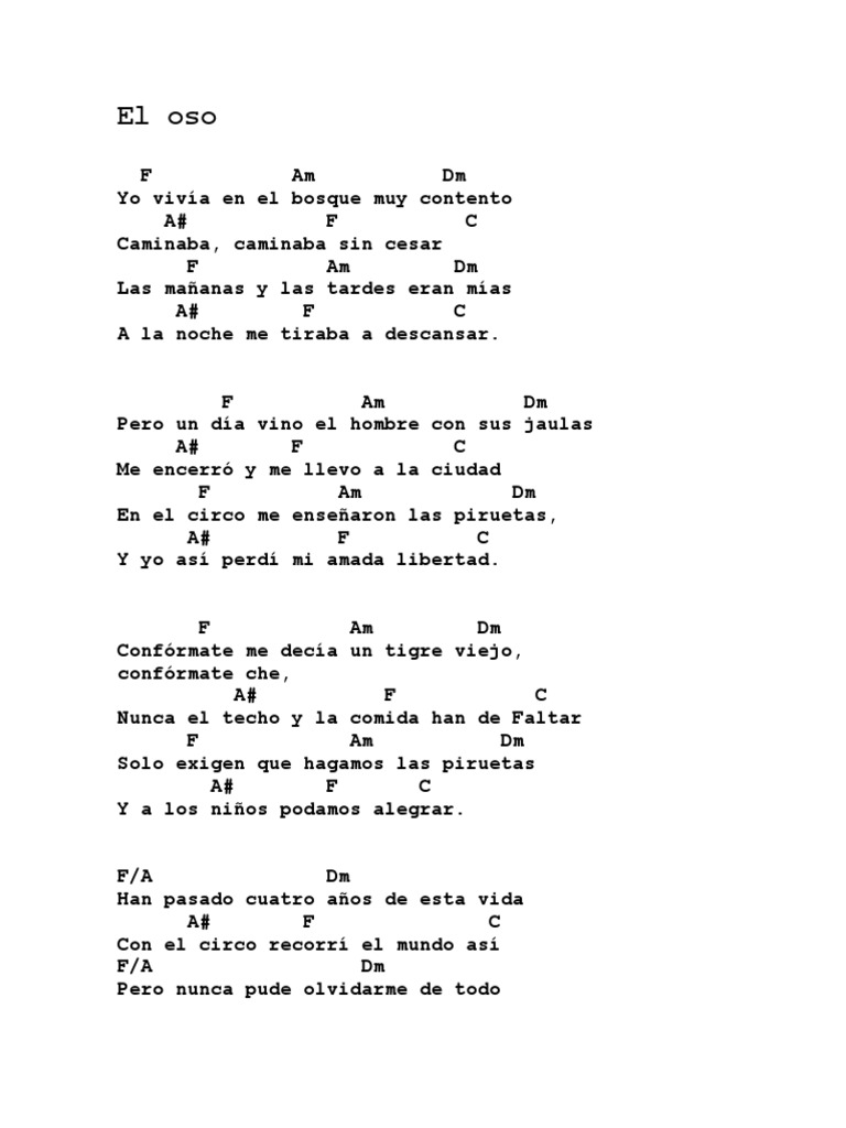 El Oso-F | PDF | Poesía