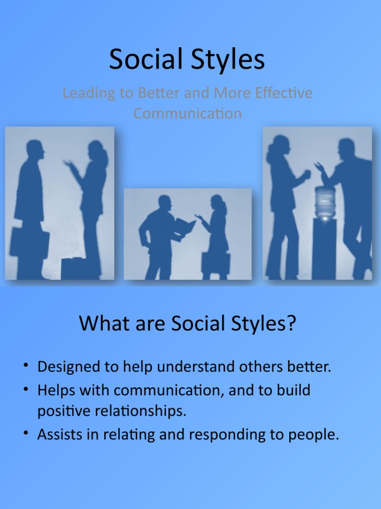 Social Styles | PDF