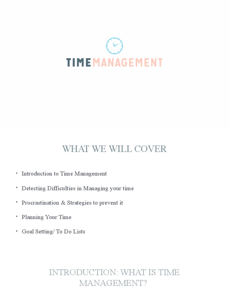 Effective Time Management Strategies | PDF | Time Management ...