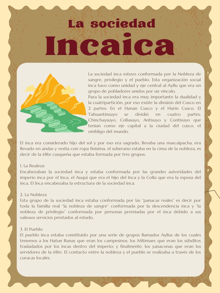 La Sociedad Incaica - Relato Histórico | PDF