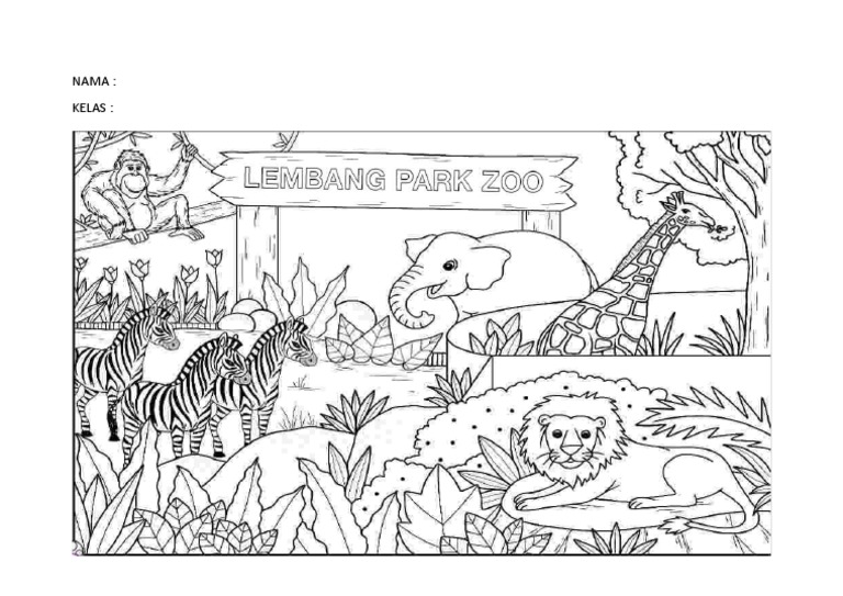 Halaman Unduh Untuk File Mewarnai Gambar Kebun Binatang Yang Halaman Unduh Untuk File Mewarnai Gambar Kebun Binatang Yang