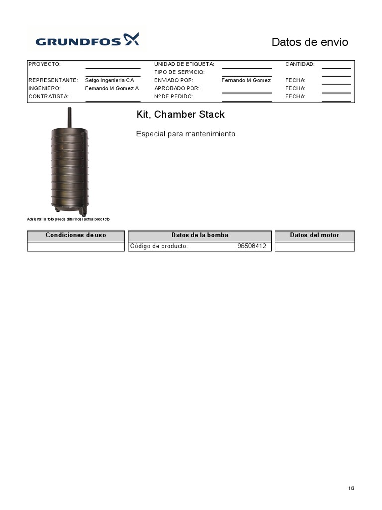 Kit Chamber Stack | PDF | Bienes manufacturados | Ingeniería mecánica