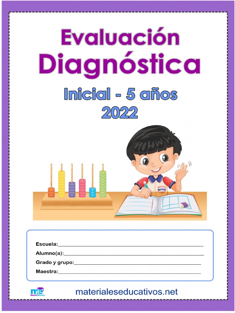 Evaluacion Diagnostica Inicial 5 Años 2022 | PDF
