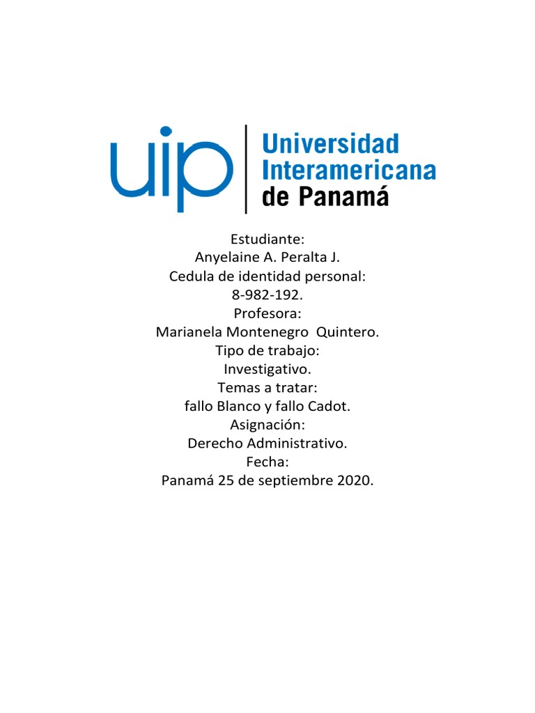 Fallo Blanco y Cadot | PDF | Jurisdicción | Ley Pública Fallo Blanco y Cadot | PDF | Jurisdicción | Ley Pública