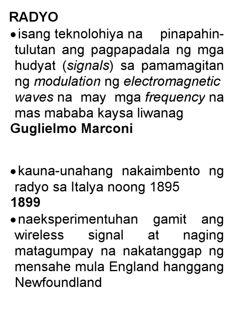 Radyo at Dyaryo | PDF