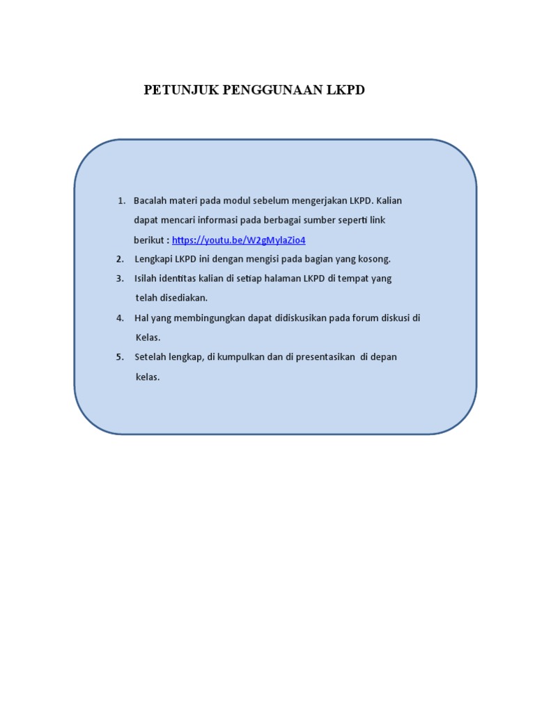 Petunjuk Penggunaan LKPD Matematika | PDF | Metode & Bahan Ajar