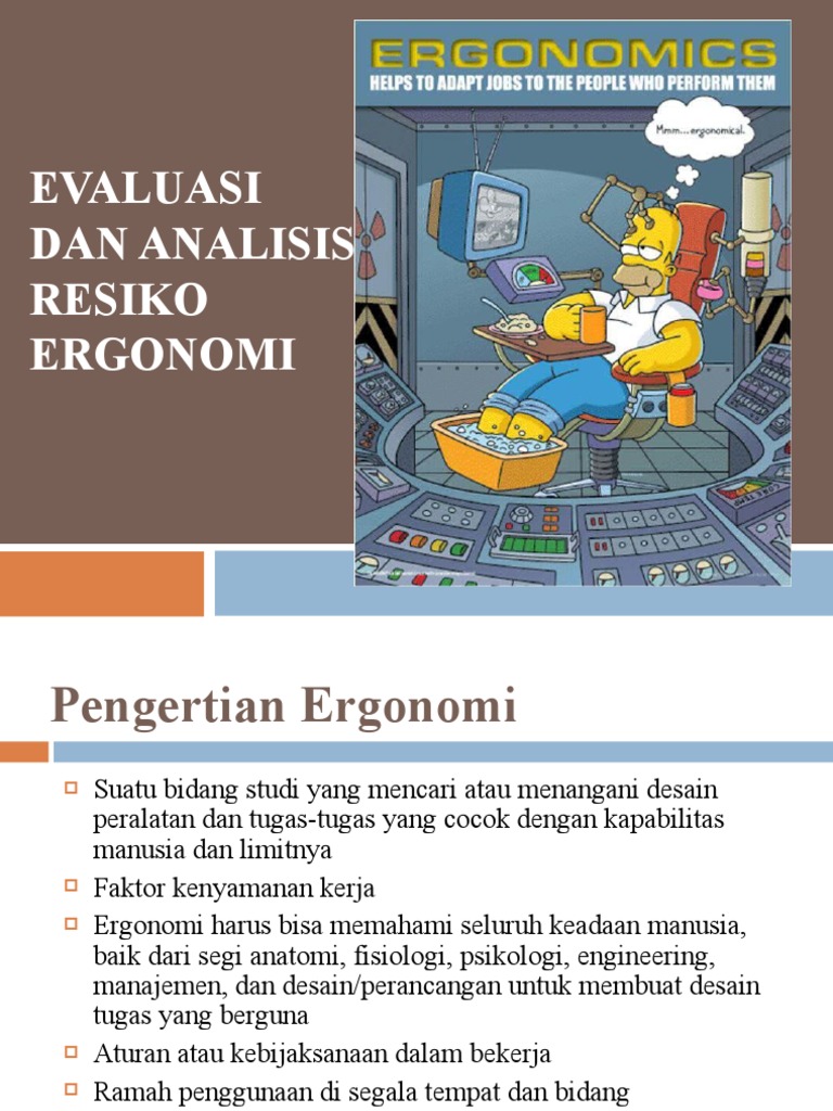 Suwardi Gunawan, ST, MT Evaluasi Analisis Ergo | PDF
