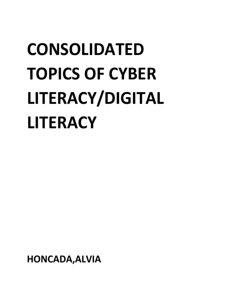 Cyber Literacy | PDF | Literacy | Learning