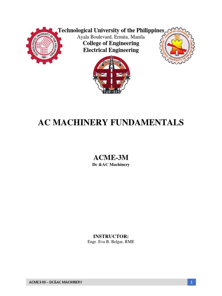 Acme3-M - Ac Machinery Fundamentals | PDF | Electric Motor ...