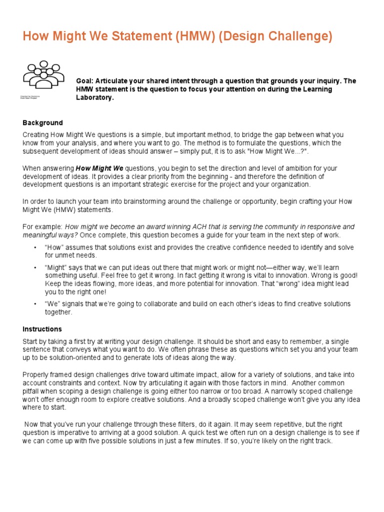 Art of Hosting Design Challenge | PDF | Design | Question