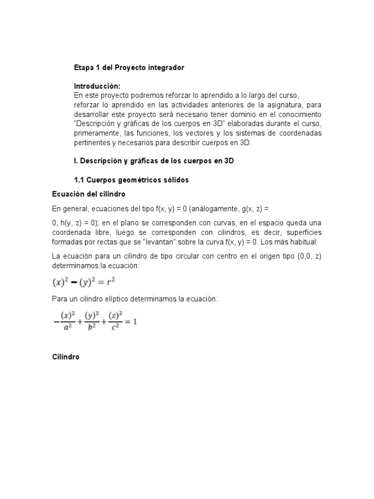 Actividad 5. Proyecto Integrador Etapa 2 | PDF | Geometría | Sistema coordinado