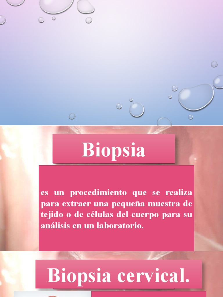 Biopsia Cervical: Procedimiento y Cuidados | PDF