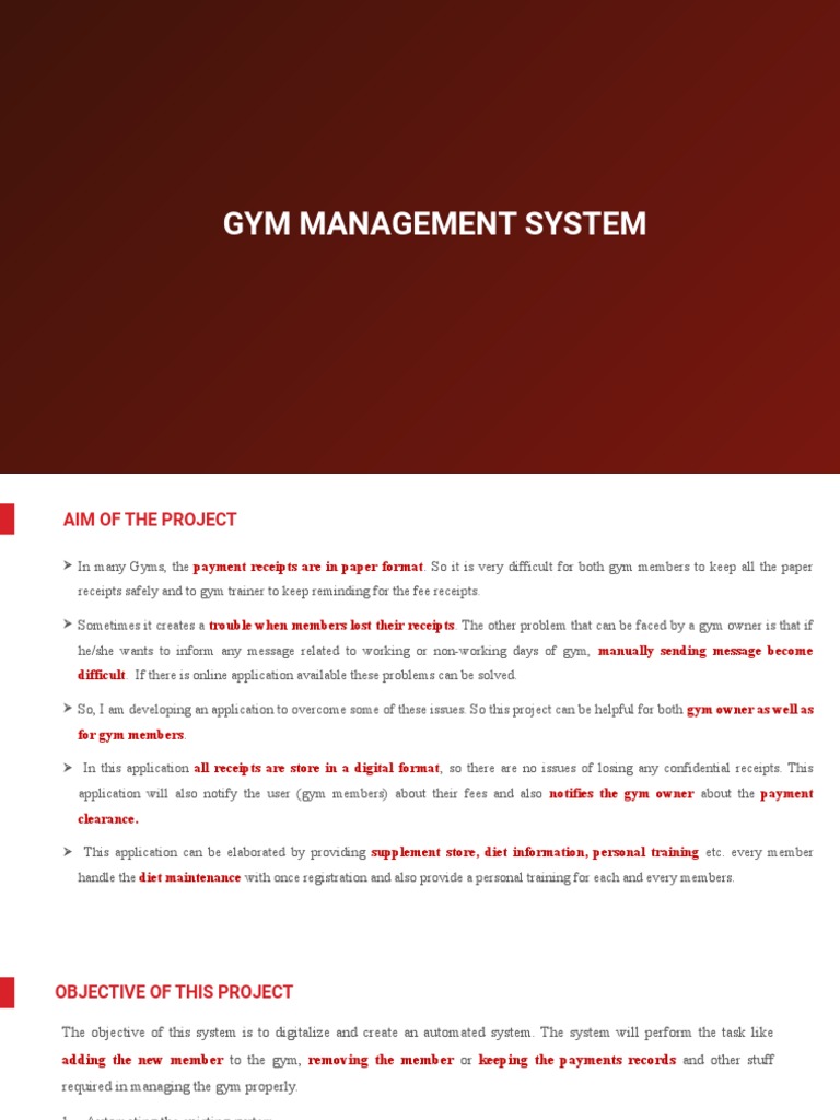 Gym Management System | PDF | Computer Data Storage | Random Access Memory