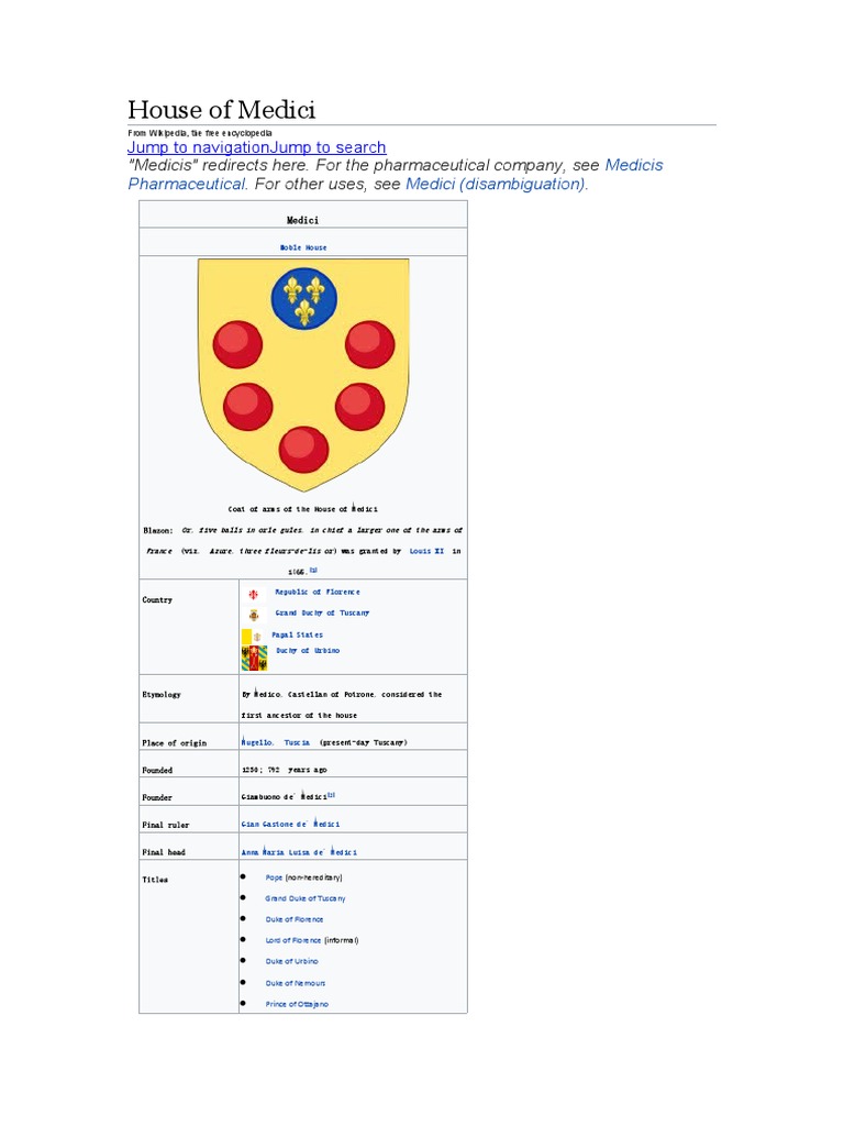 House of Medici | PDF | House Of Medici | Florence