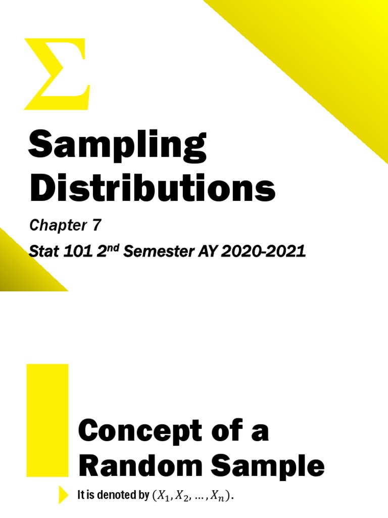 Chapter 7 - Sampling Distributions | PDF | Normal Distribution | Standard Error
