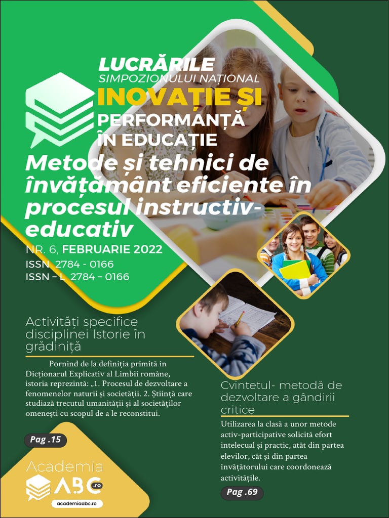Metode Si Tehnici de Invatamant Eficiente in Procesul Instructiv ...