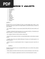 Guion de Romeo y Julieta | PDF | Romeo y Julieta