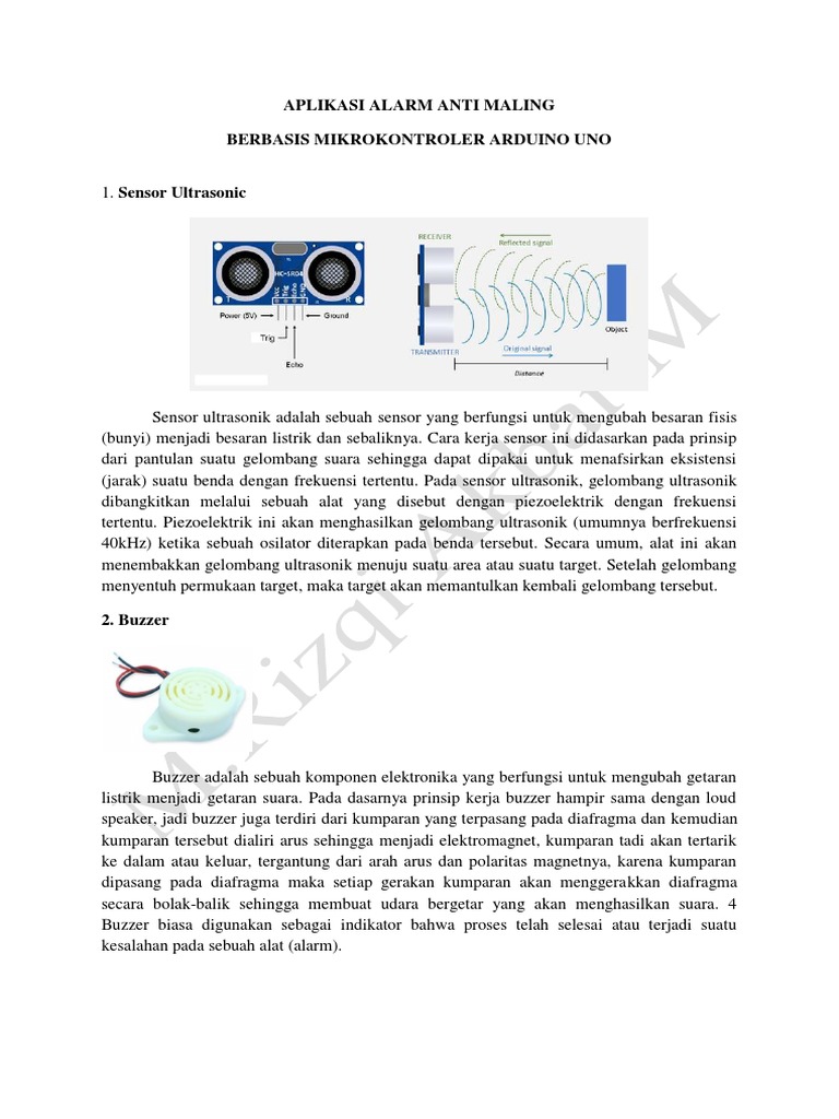 M. Rizqi Akbar .M - Rancang Bangun Alat Alarm Anti Maling - 20221213 | PDF | Teknologi & Rekayasa