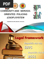 CSOP System Framework and Guidelines | PDF | Police | Community