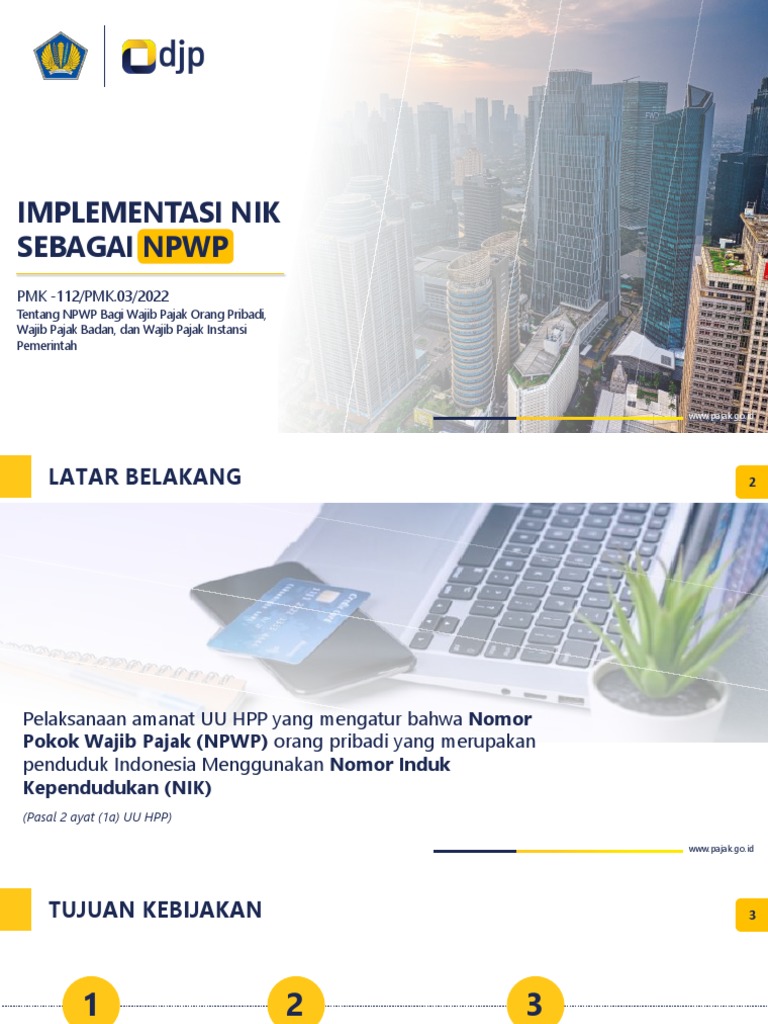 Implementasi NIK Sebagai NPWP | PDF