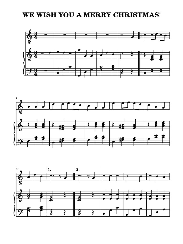 We Wish You A Merry Christmas! | PDF