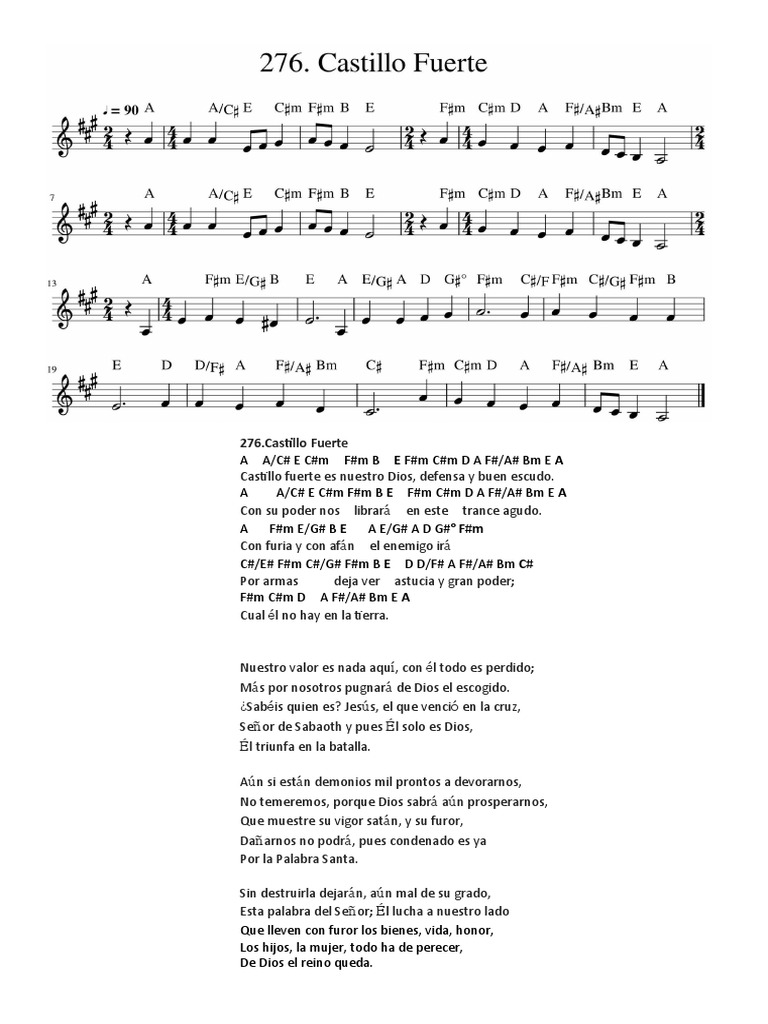 Castillo Fuerte: Himno de Fe y Victoria | PDF | Historia