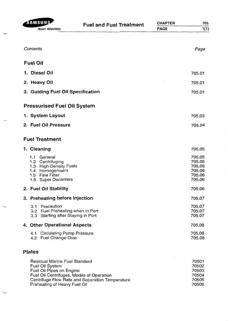 705) Fuel & Fuel Treatment | PDF