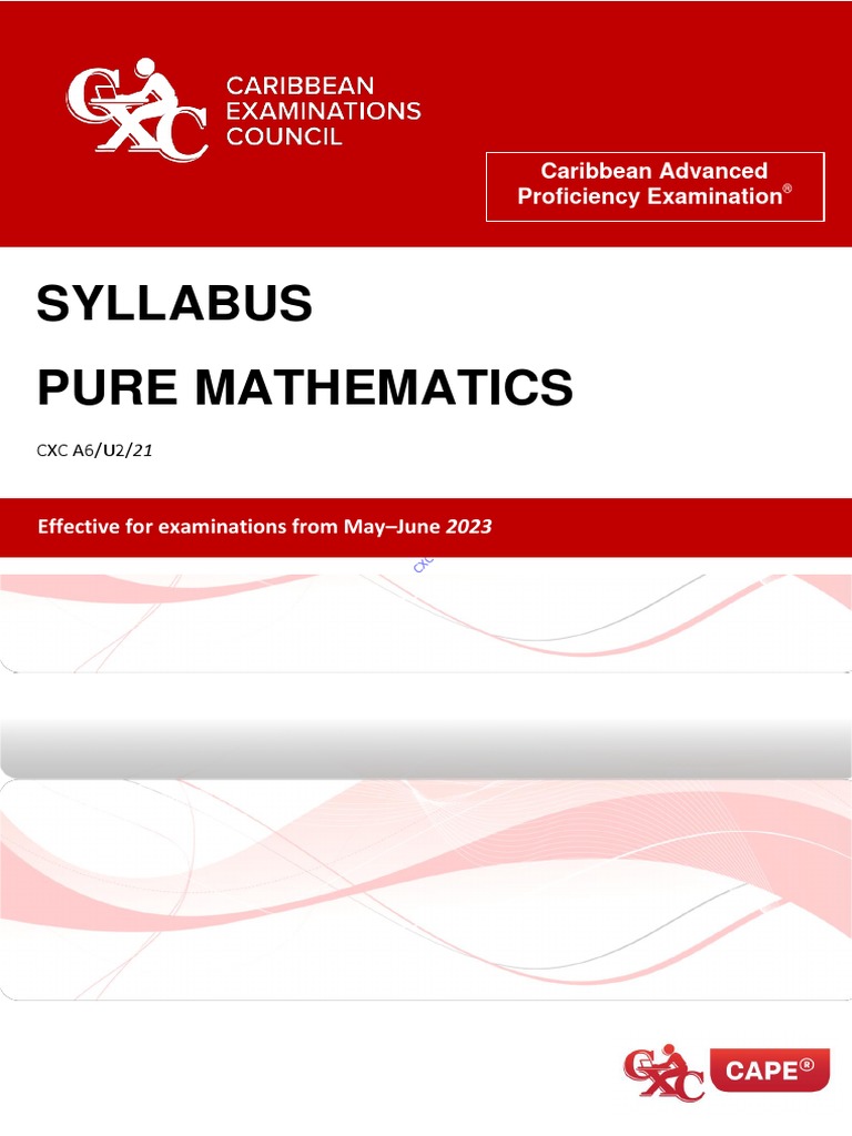 Pure Math Syllabus | PDF | Function (Mathematics) | Factorization