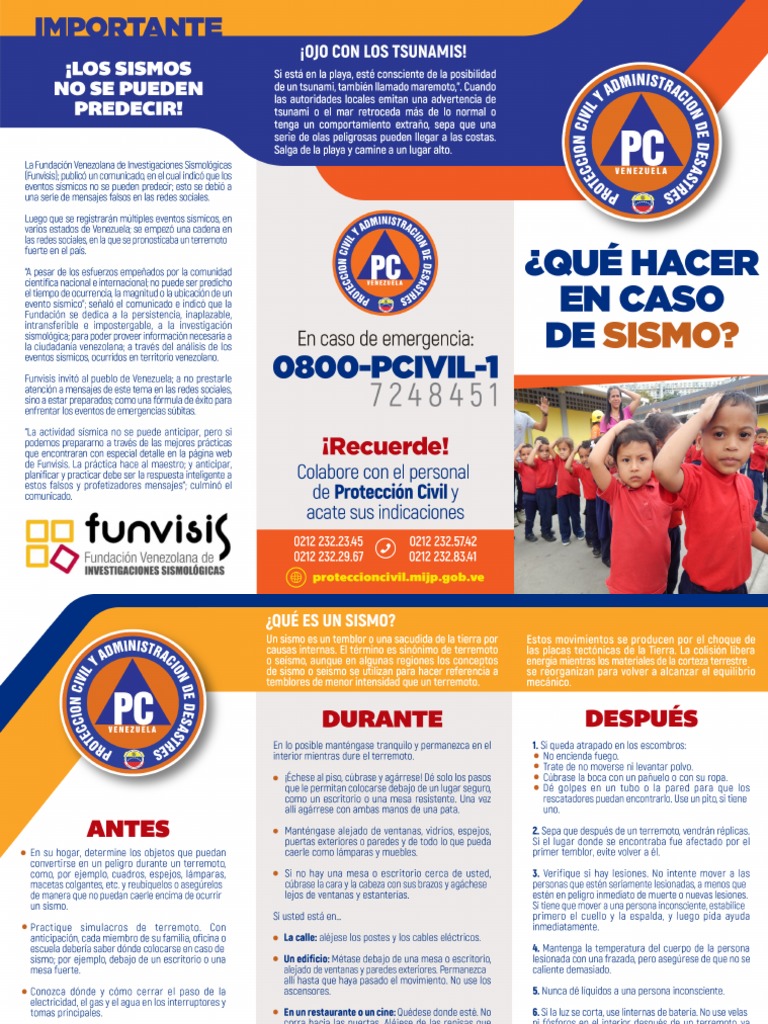 Triptico Sismo | PDF