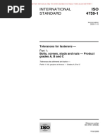 ISO 965-1 ISO General Purpose Metric Screw Threads-Tolerances | PDF | Screw | Engineering Tolerance