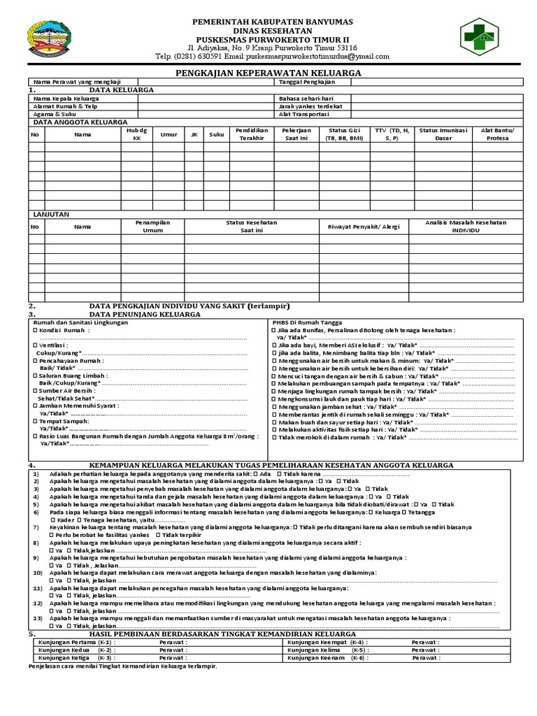 Form Askep Keluarga Fix | PDF