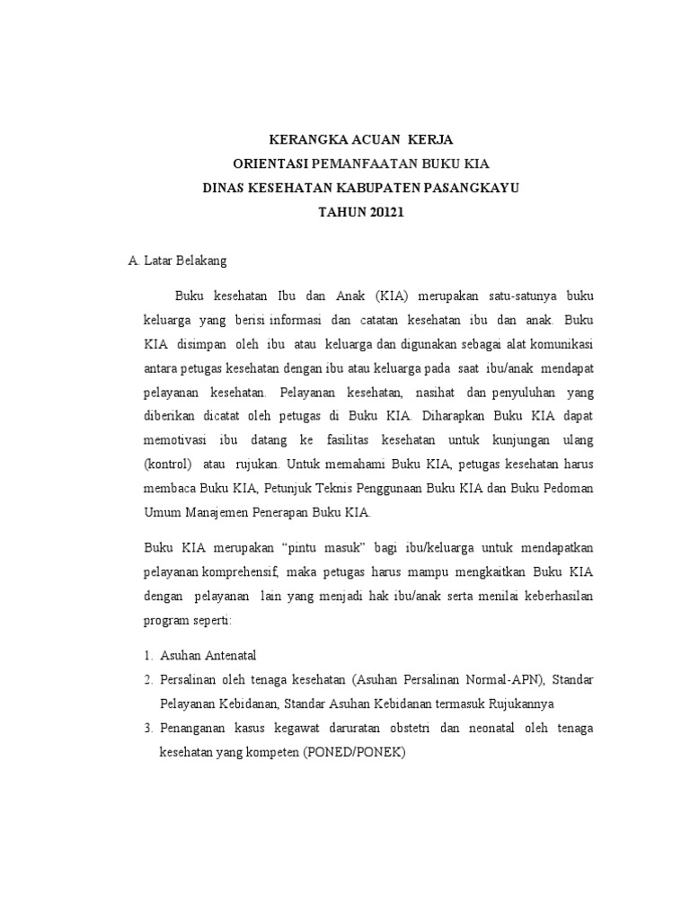 Kak Orientasi Pengisian Buku Kia | PDF