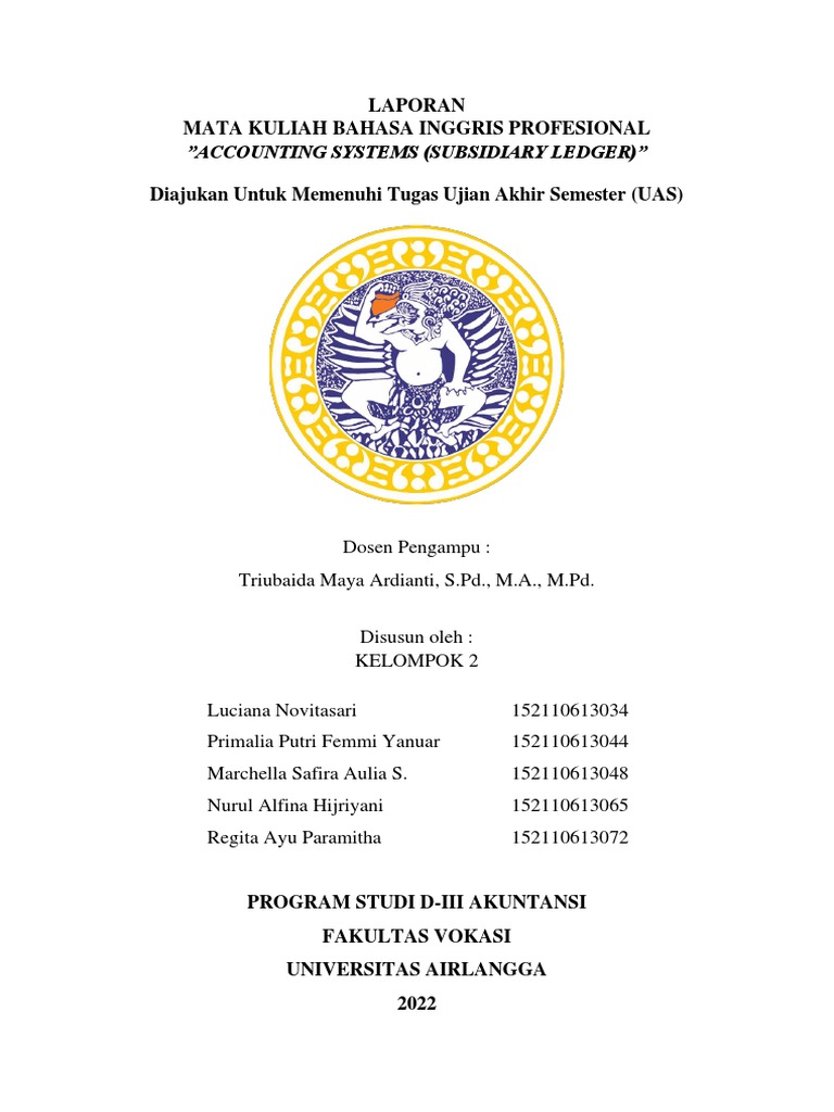 Uas Bahasa Inggris Profesional - Kelompok 2 | PDF