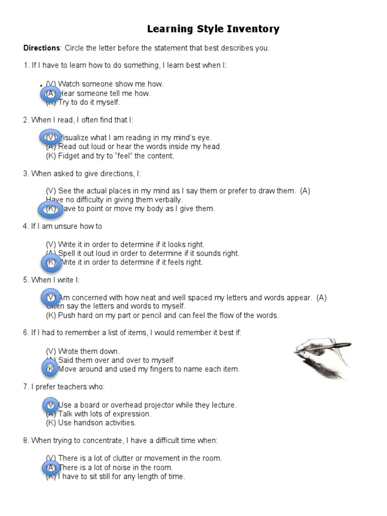 Learning Style Inventory | PDF | Learning Styles | Learning