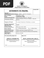 New Travel Order Template From Deped | PDF | Government