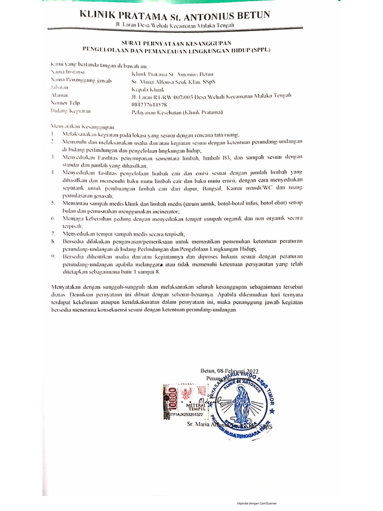 Contoh SPPL | PDF