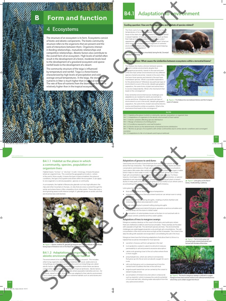 Adaptations Help Species Thrive in Extreme Environments | PDF ...