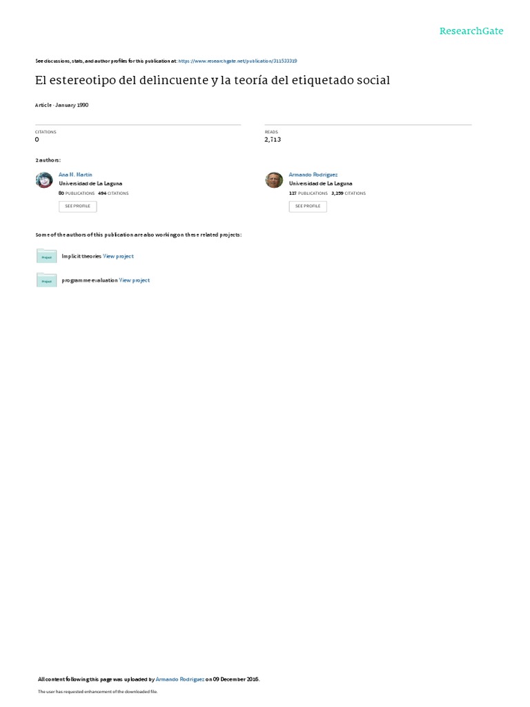 Understanding Criminal Stereotypes and the Theory of Labeling Through ...