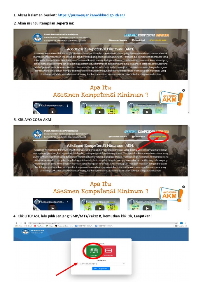 Panduan Ayo Coba AKM | PDF | Karier & Perkembangan