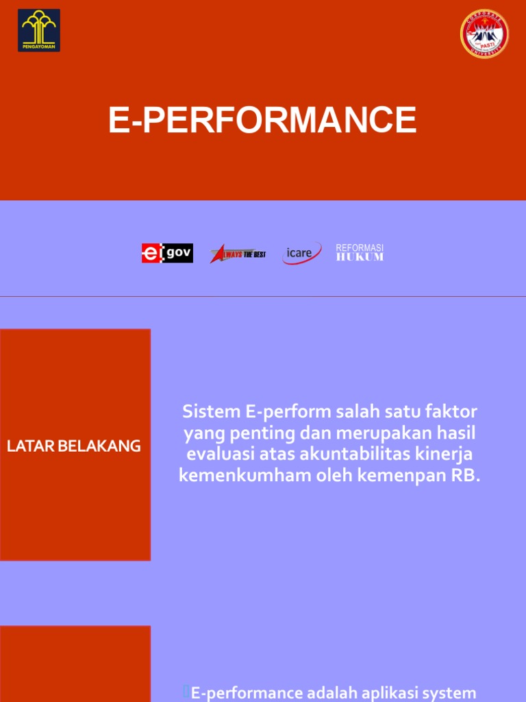 Tahapan Pengisian E-Performance | PDF