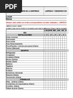 Check List de Baños de Limpieza | PDF