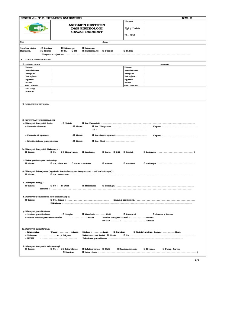 RM 2 (Asesmen Obstetri Dan Ginekologi Gawat Darurat) | PDF