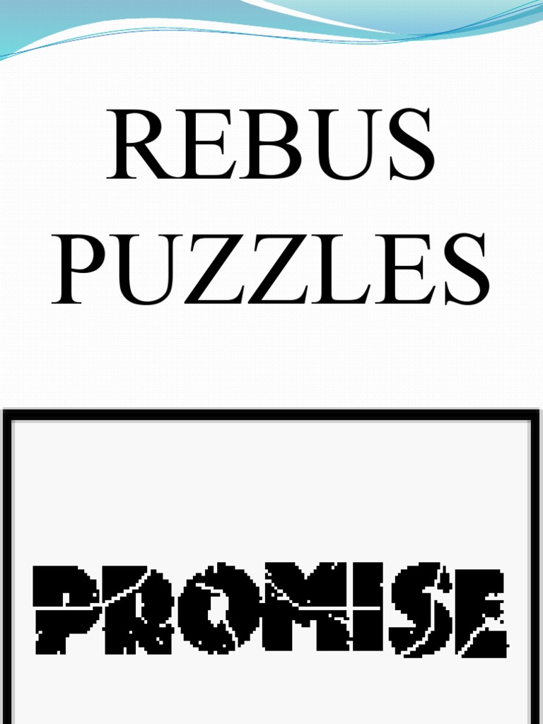 Rebus 3 | PDF | Language Arts & Discipline | Wellness
