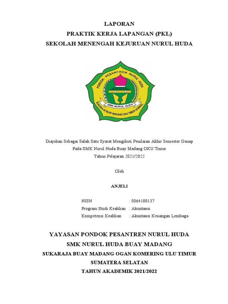 Contoh Laporan PKL SMK | PDF