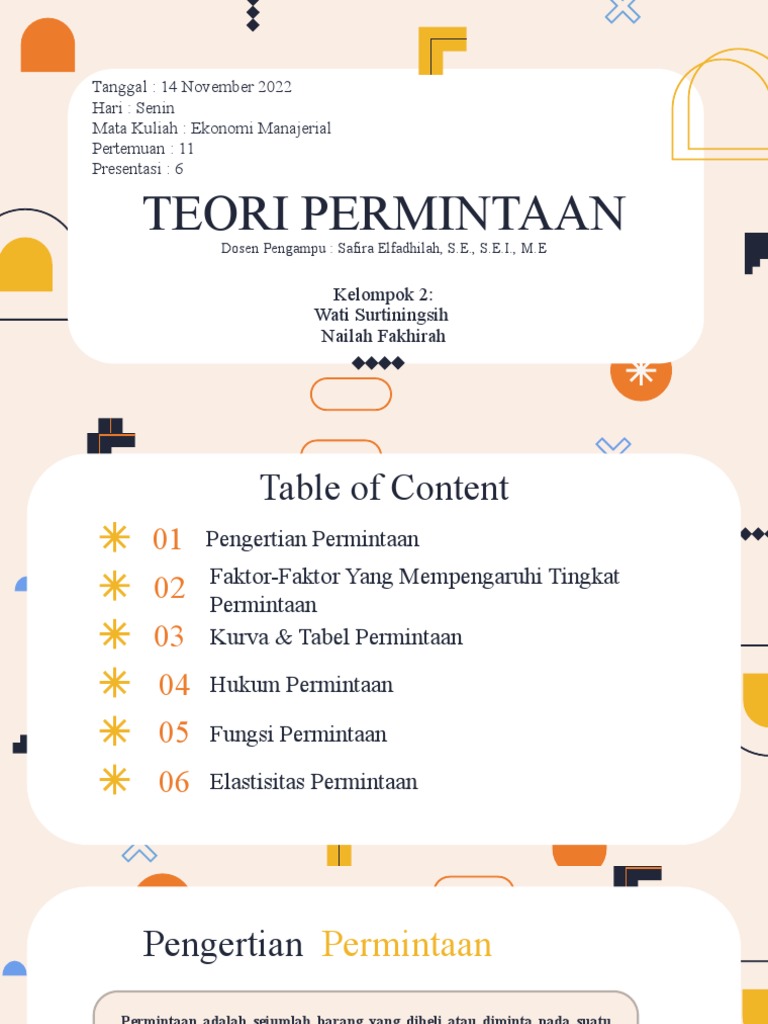 Kel.2 Teori Permintaan | PDF