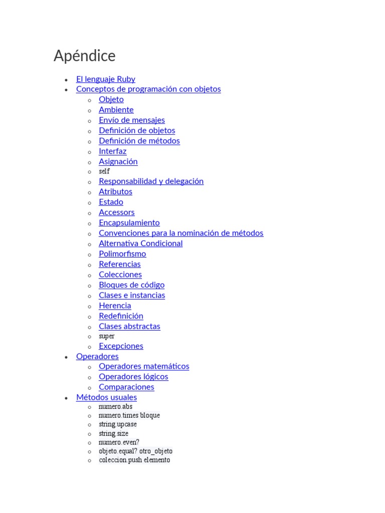 Conceptos Ruby Pdf Herencia Programación Orientada A Objetos Objeto Informática