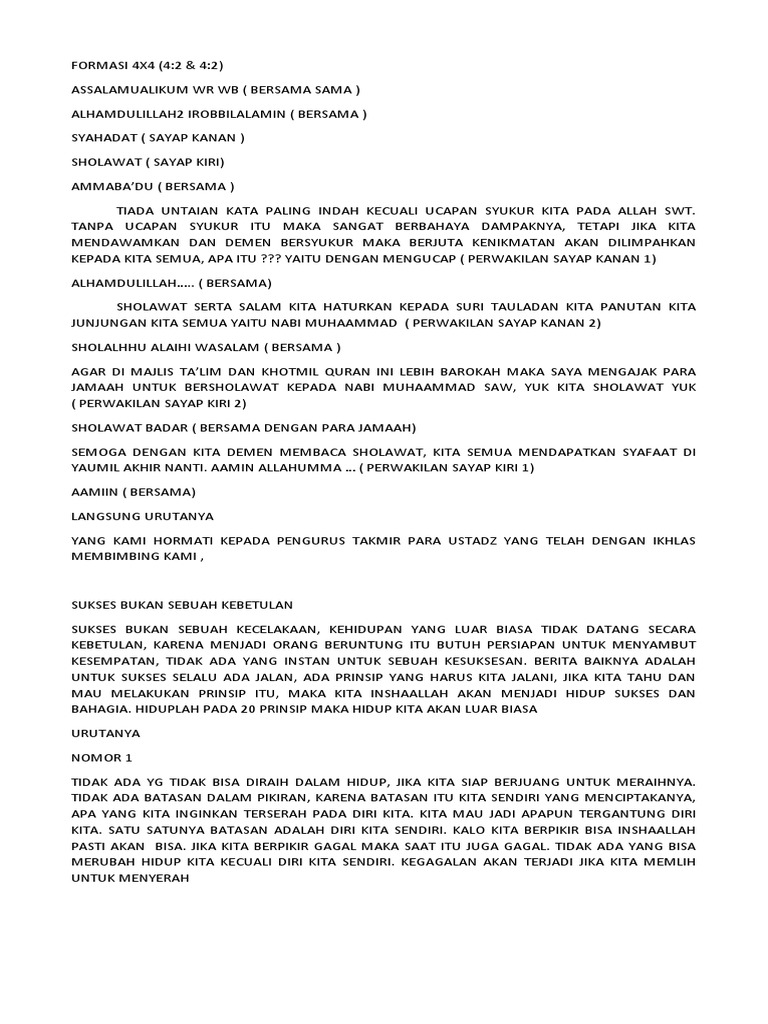 5 Hal Wajib Yg Mengubah Masa Depan | PDF | Pengembangan Diri