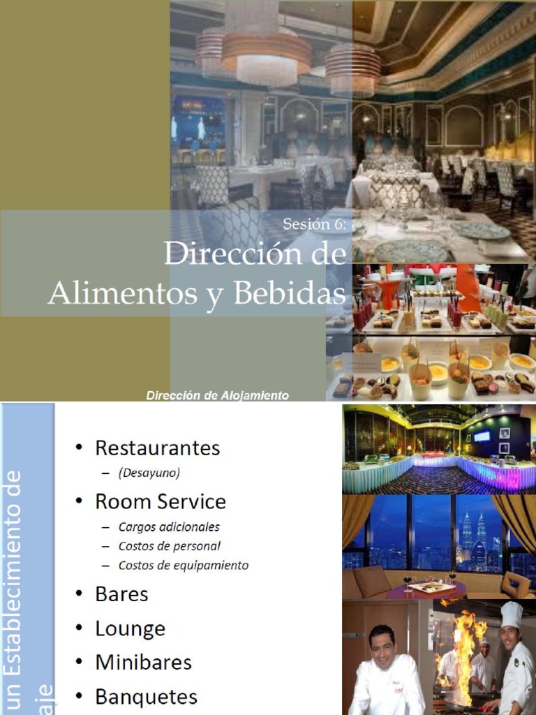 Direccion de Alimentos y Bebidas | PDF | Alimentos | Cocina
