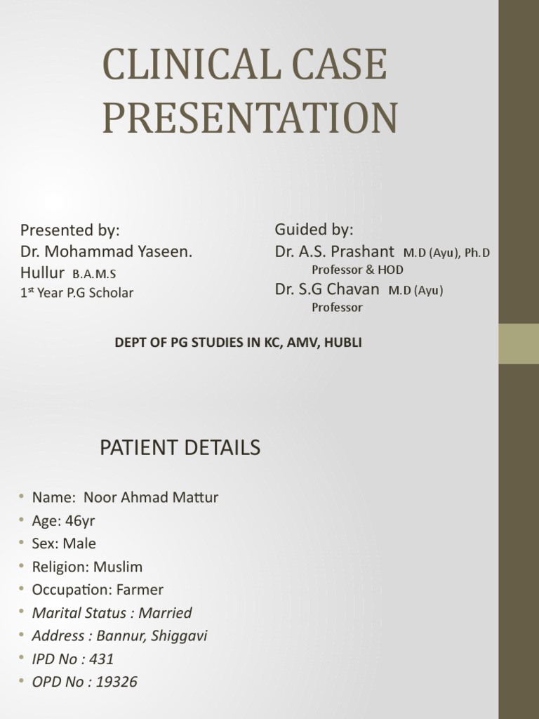Gridhrasi Case Presentation | PDF | Human Leg | Knee